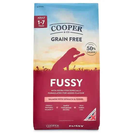 Cooper & Co Grain-Free Fussy Dry Dog Food Salmon & Spinach 10kg