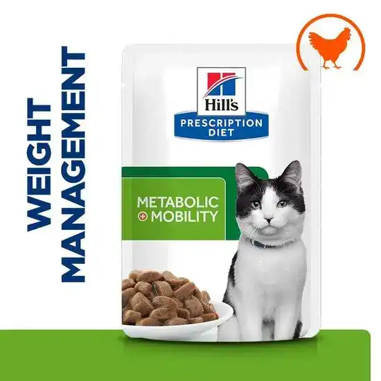 Hill's Prescription Diet Metabolic + Mobility Wet Cat Food Chicken