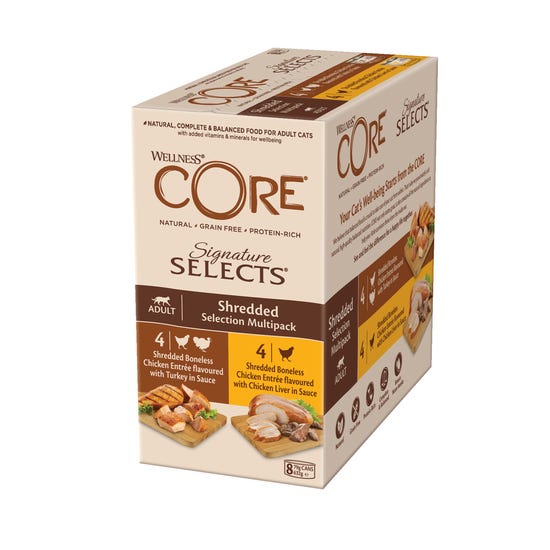 Wellness Core Wet Cat Food Signature Selects Shredded Selection 79g